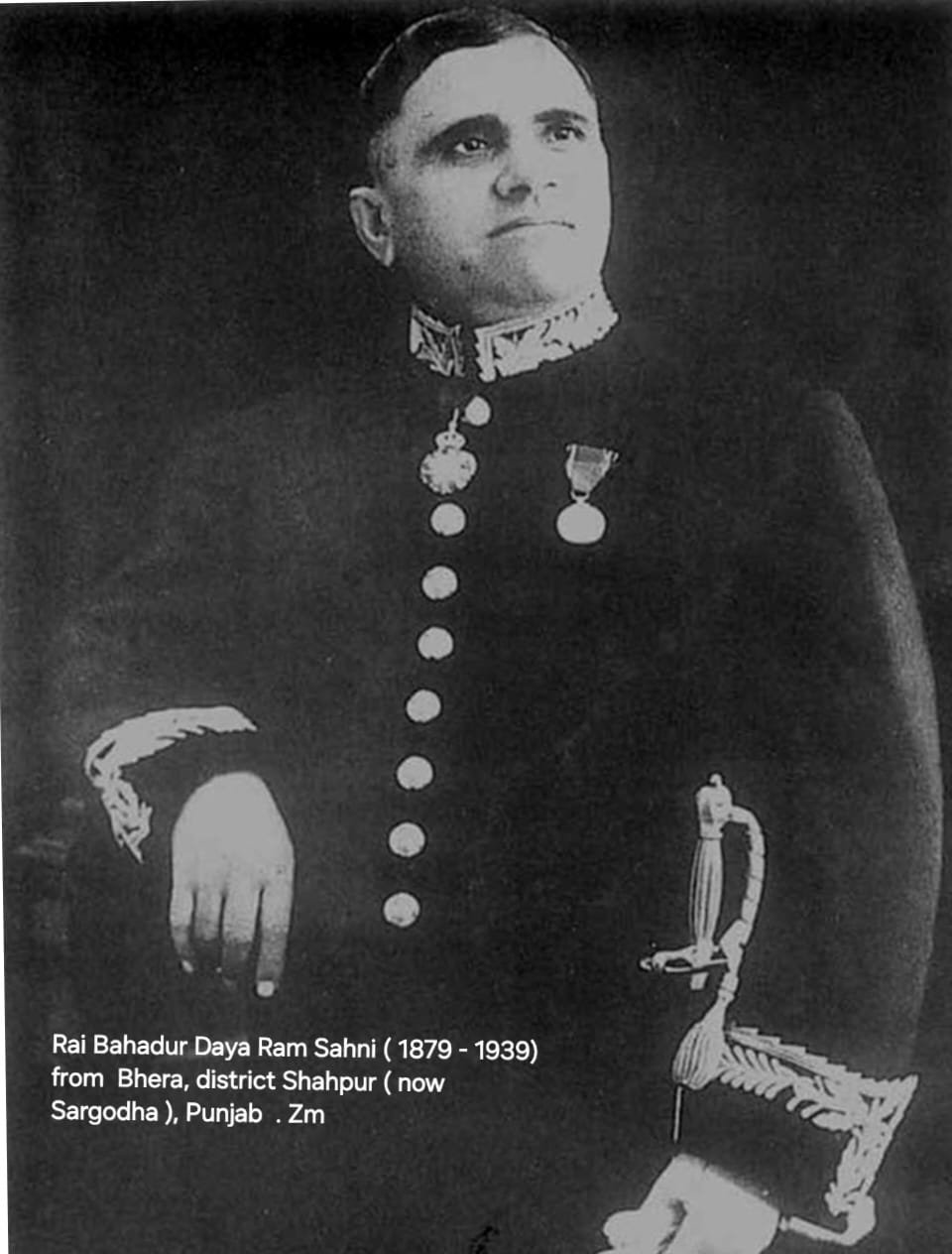 Daya Ram Sahni, CIE (16 Dec 1879 – 7 Mar 1939) belonged to Bhera ...